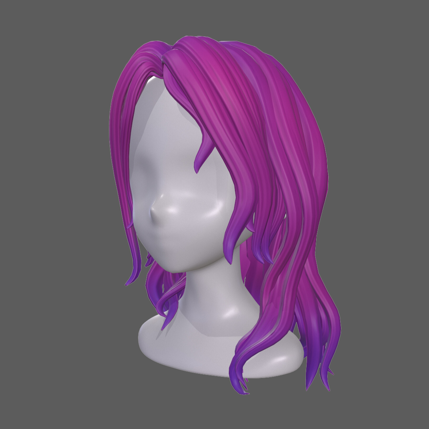 ArtStation - Long Hair | Game Assets