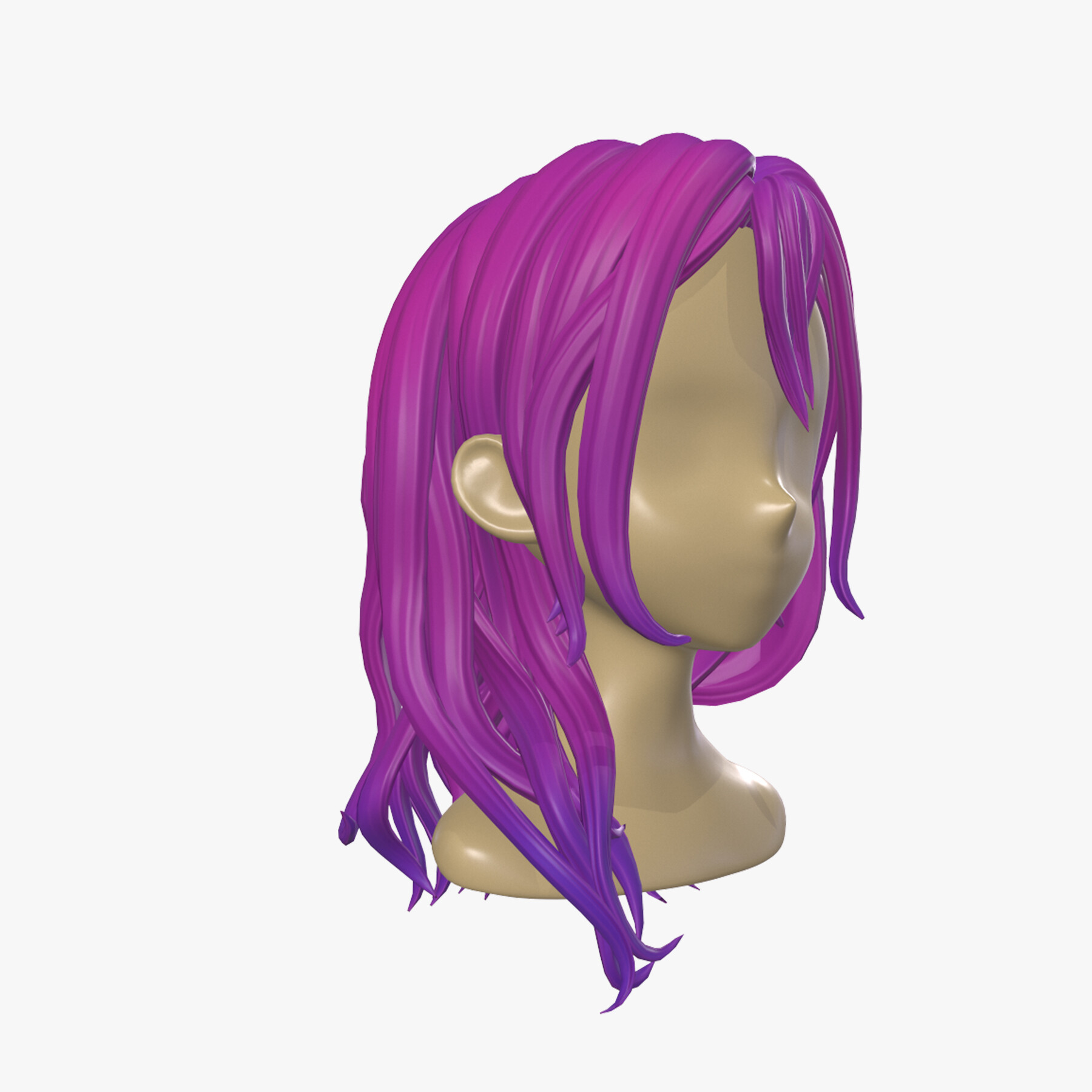 ArtStation - Long Hair | Game Assets