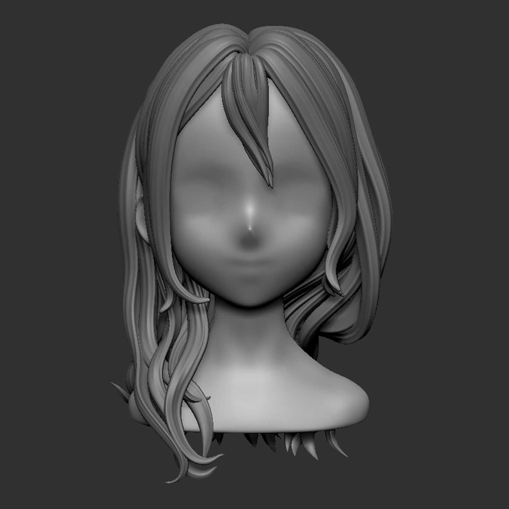 ArtStation - Long Hair | Game Assets