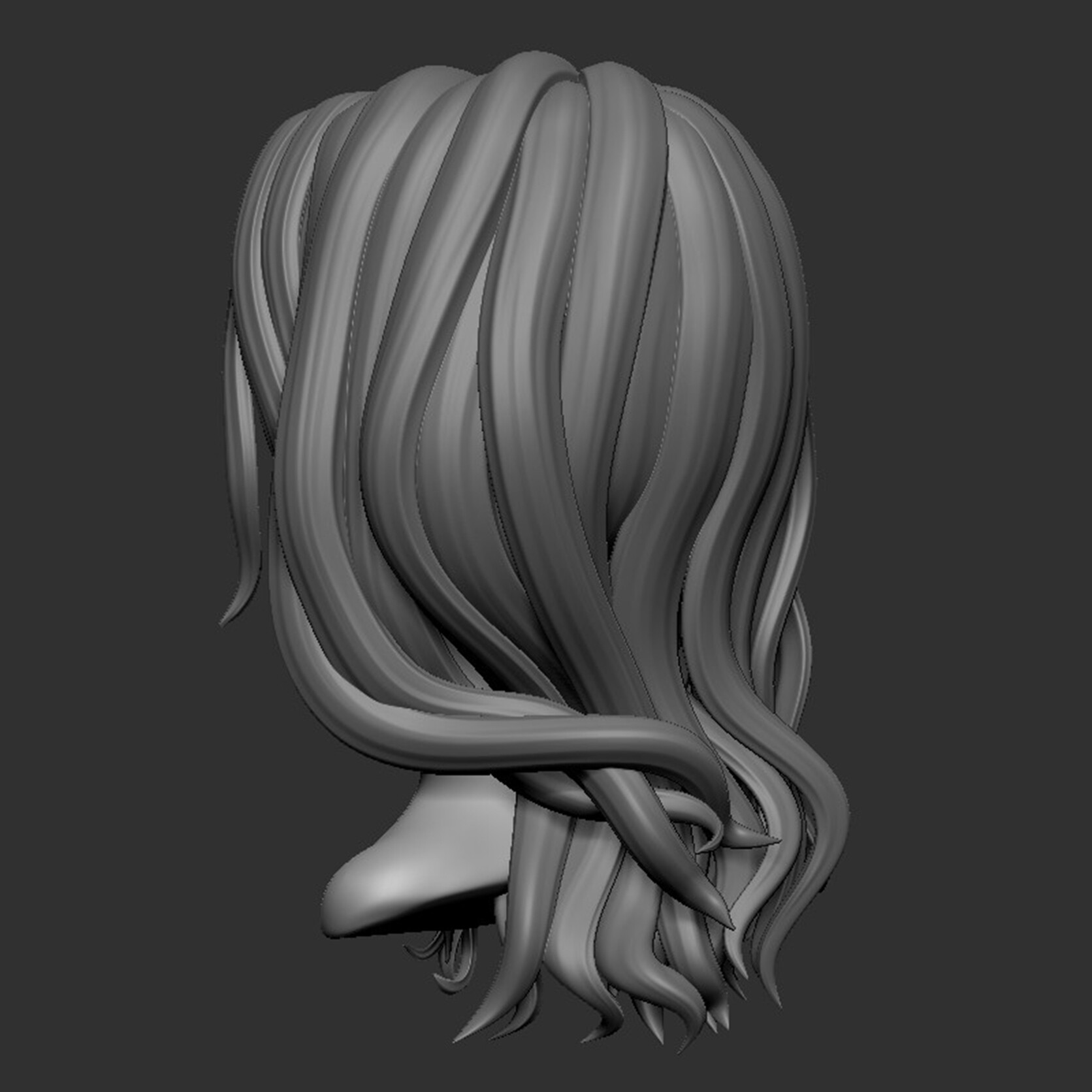 ArtStation - Long Hair | Game Assets