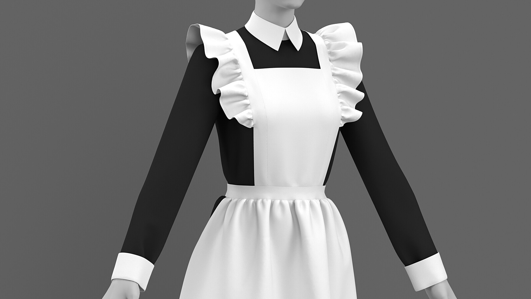 ArtStation - Maid Dress + 4 Headpieces | Resources