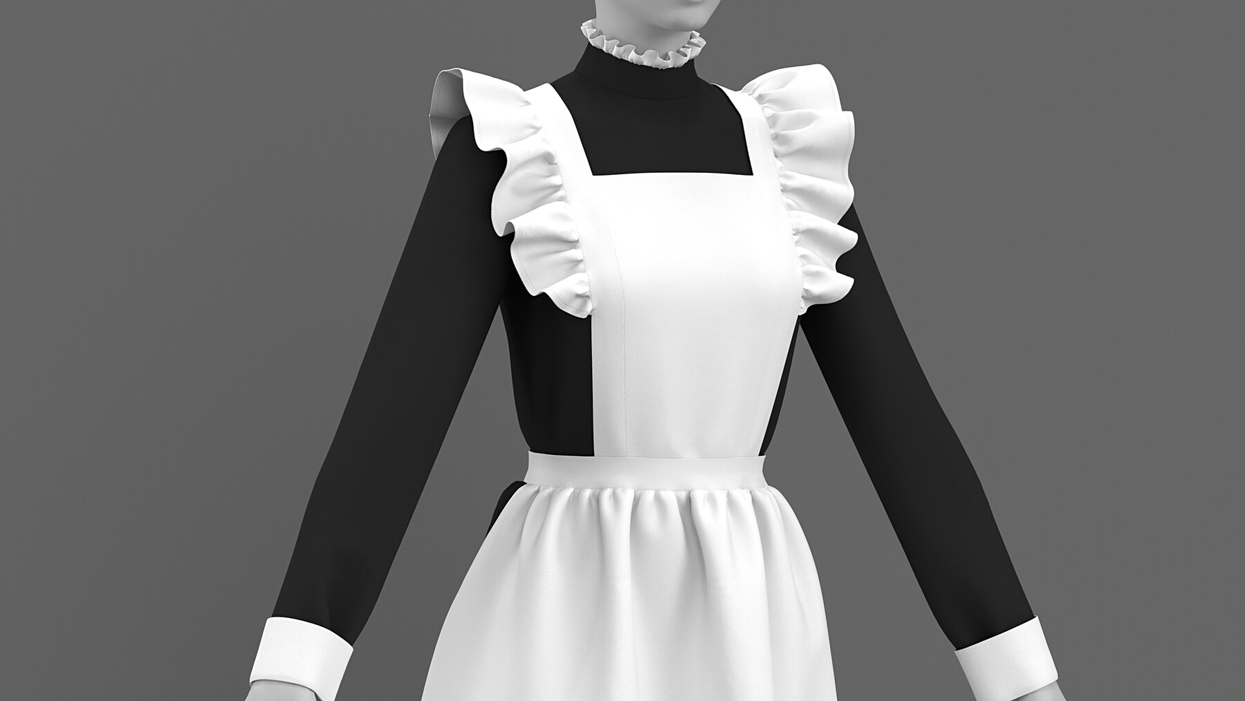 ArtStation - Maid Dress + 4 Headpieces | Resources