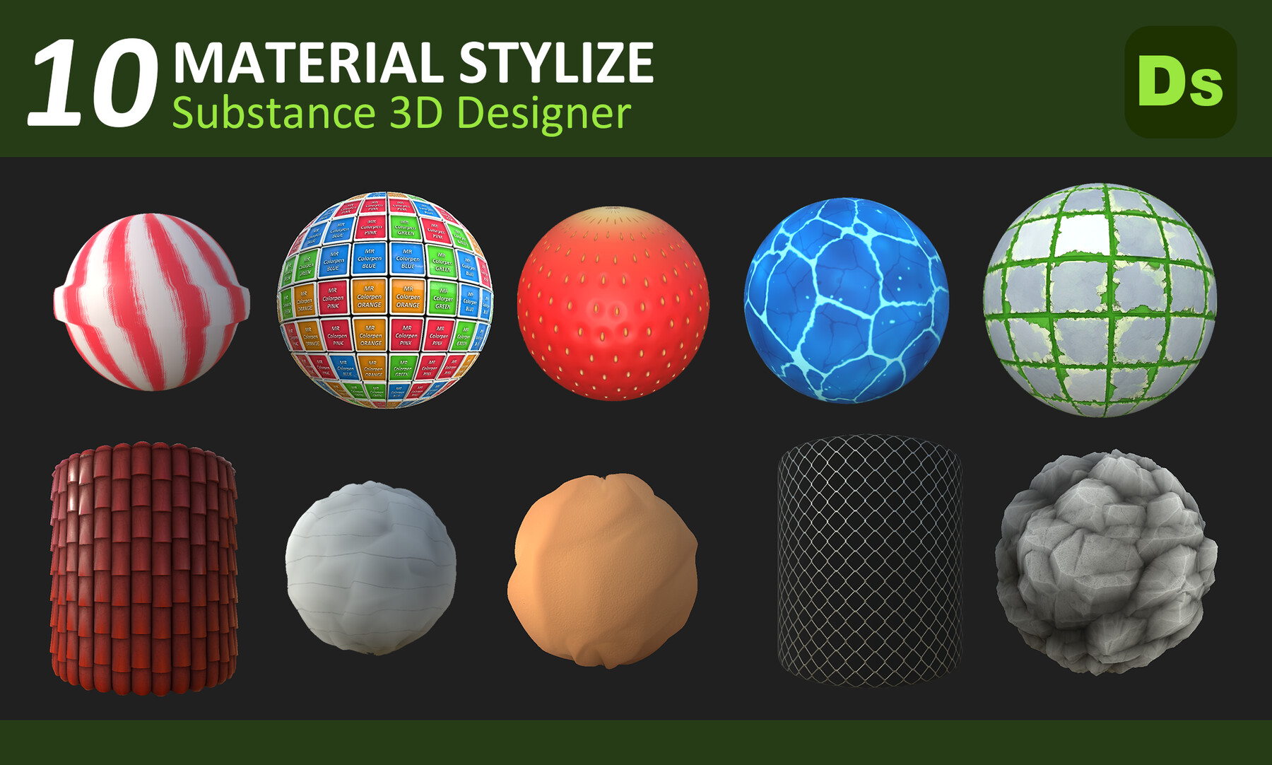 ArtStation - 10 material stylze | Game Assets