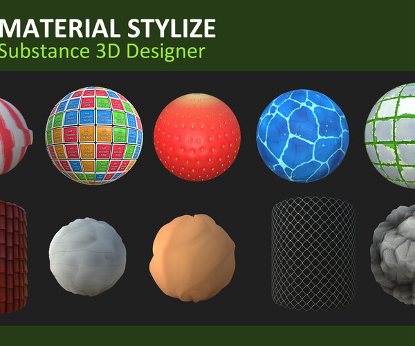ArtStation - 10 material stylze | Game Assets