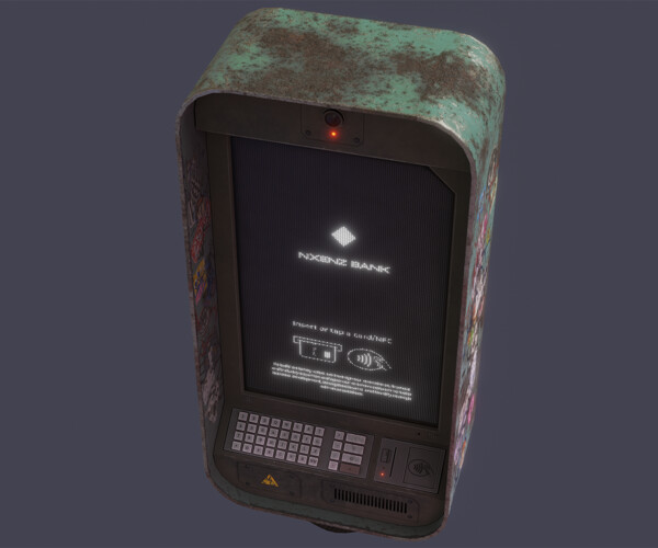 ArtStation - Cyberpunk ATM | Game Assets