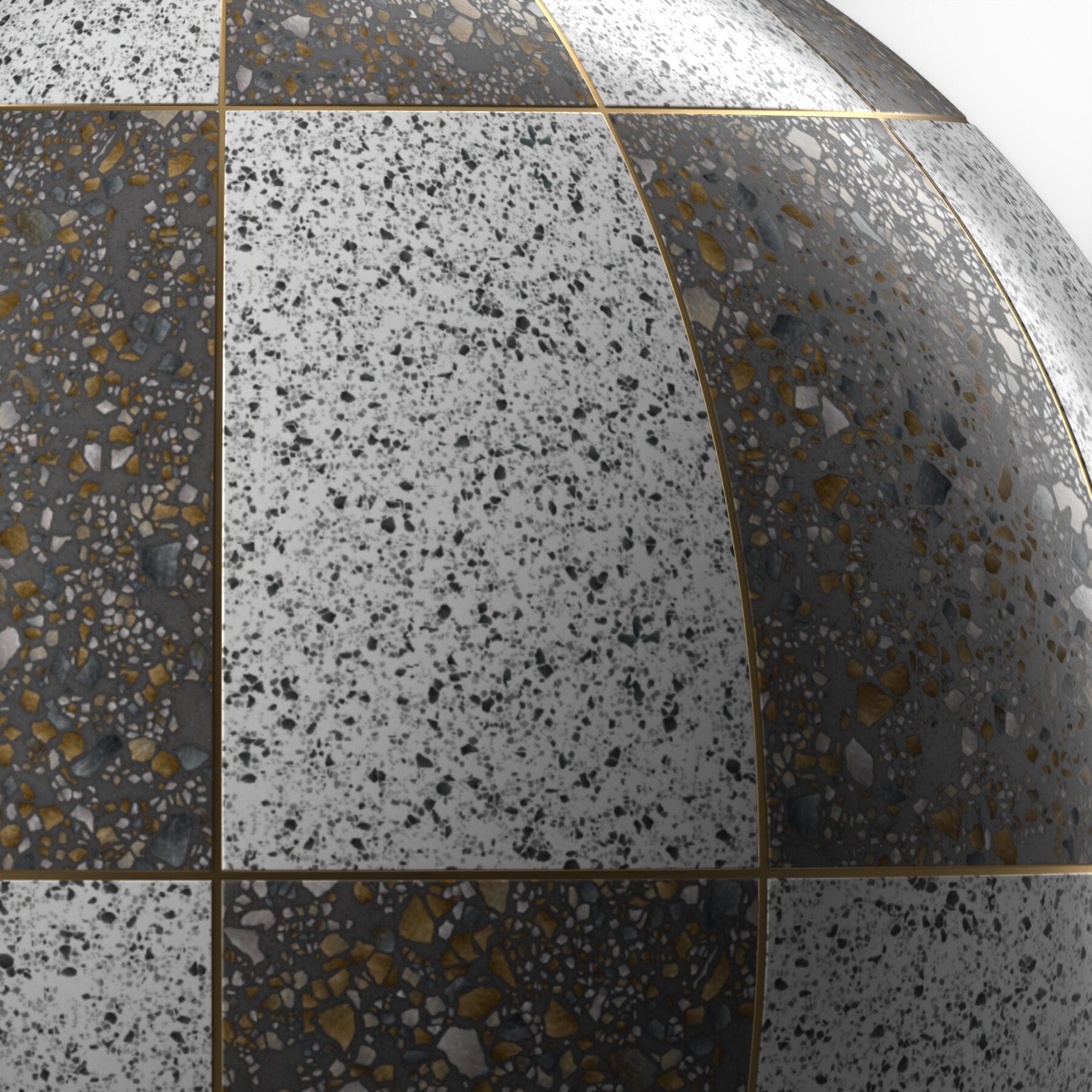 ArtStation - Terrazzo Materials 14- Tiling By Metal Gaps | Pbr 4k ...
