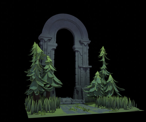 ArtStation - Battle Stage Concept Art Pipeline Tutorial + 3D Kit ...