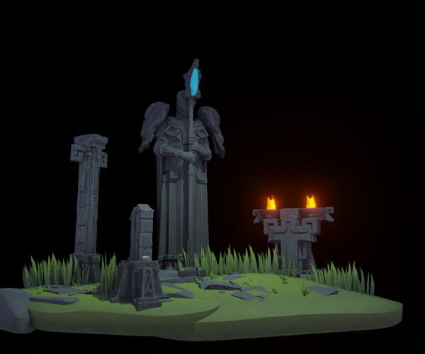 ArtStation - Battle Stage Concept Art Pipeline Tutorial + 3D Kit ...