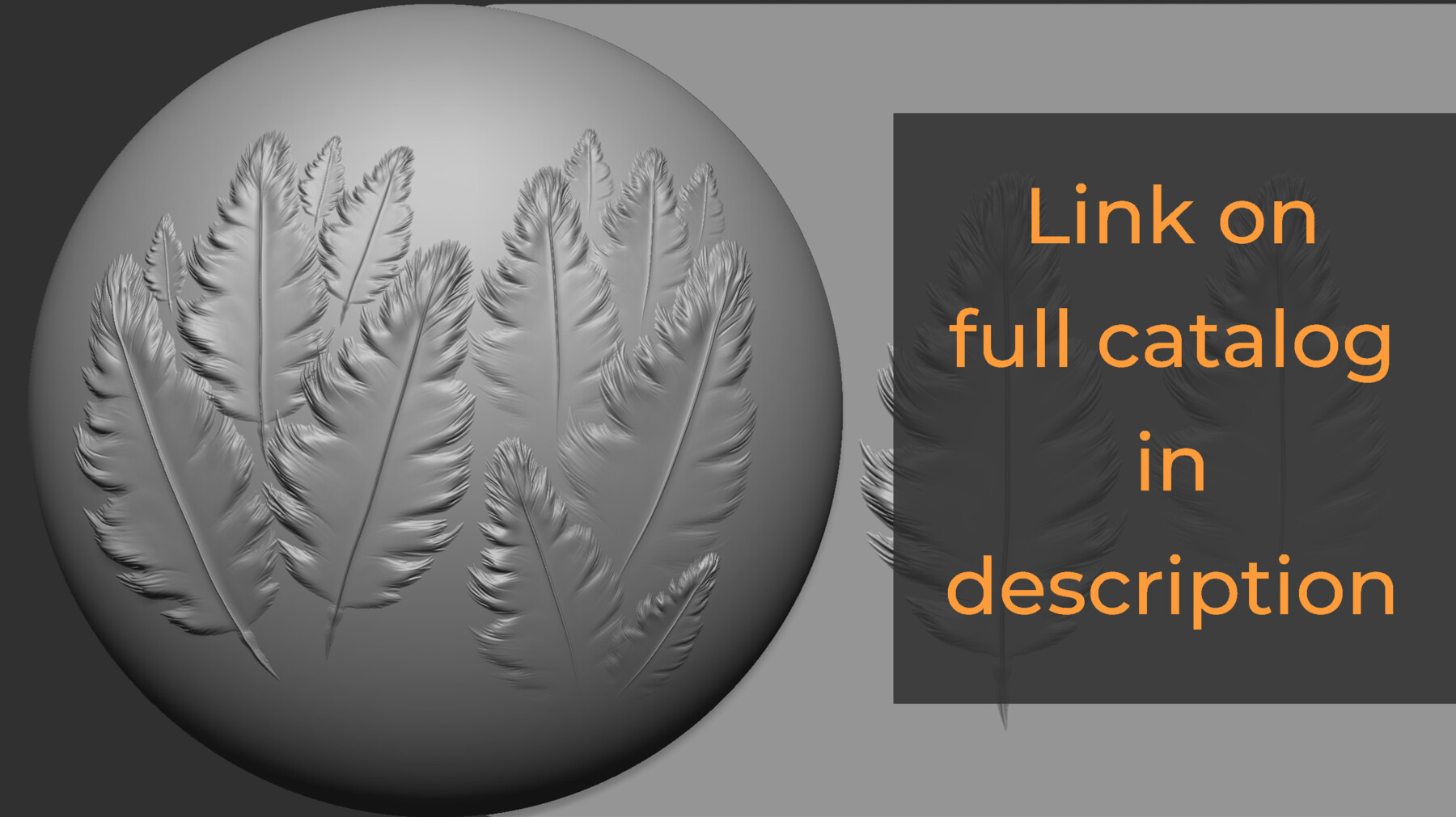 ArtStation - 40 Fantasy Feathers | Alphas, Displacement, Diffuse | Brushes