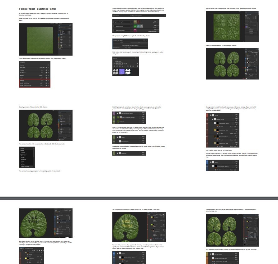 ArtStation - Foliage Study - Project files (UE5, Substance Painter, ZBrush) | Game Assets