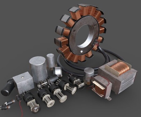 ArtStation - Electronics components Vol.1 | Game Assets