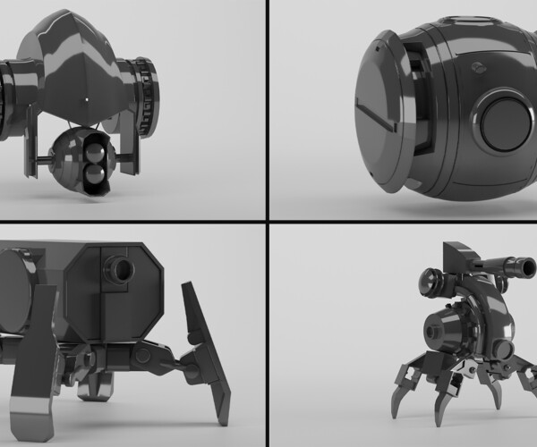ArtStation - 10 SCI-FI ROBOT_VOL.01 | Game Assets