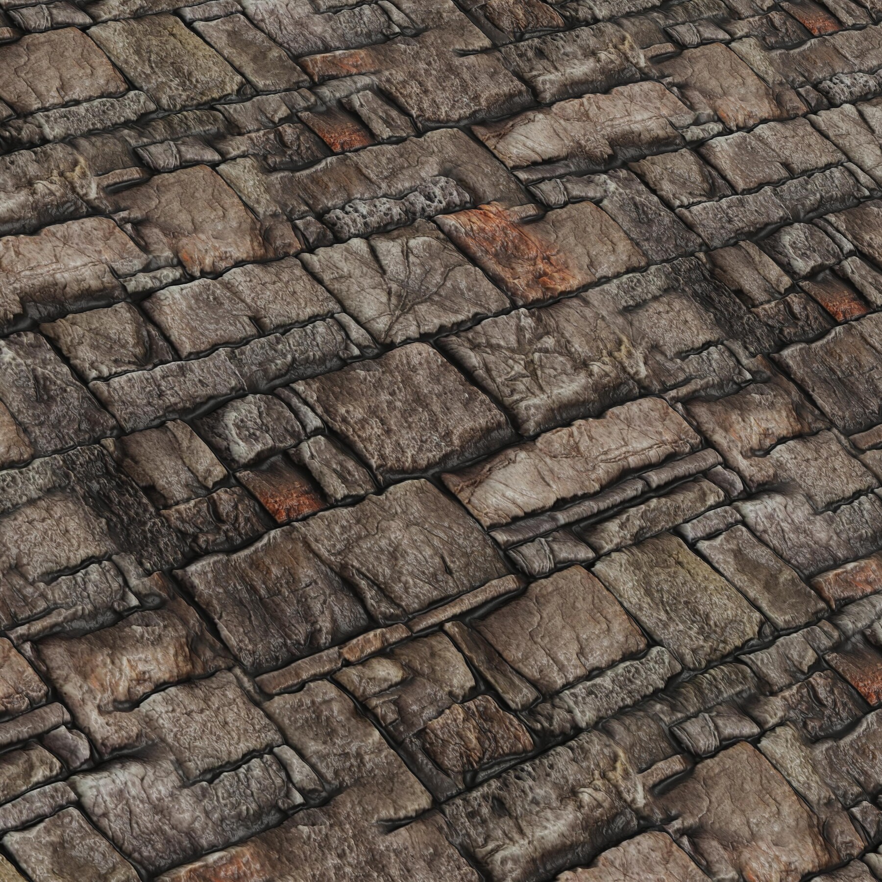 ArtStation - FB607 Exterior Stone Cladding facade | 3MAT | PBR ...