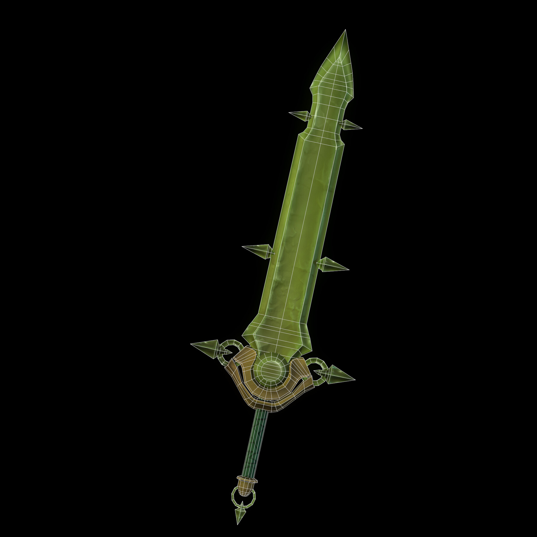 ArtStation - Emerald Crystal Sword | Game Assets