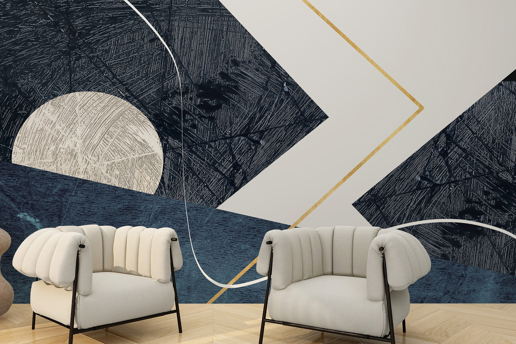 ArtStation - Dark blue abstract geometric art pri | Artworks