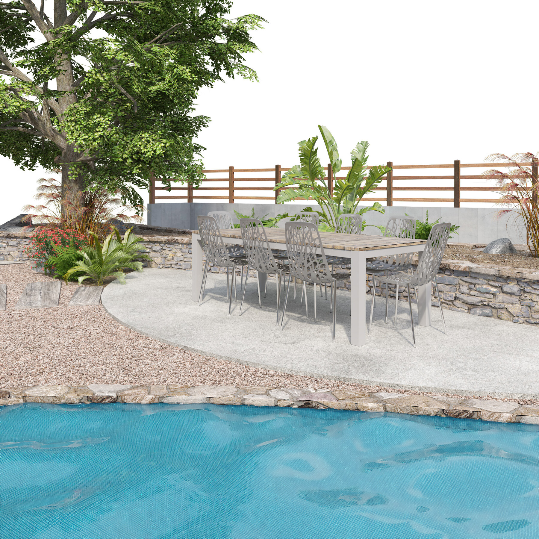 ArtStation - Classic garden landscape 3d model | Resources