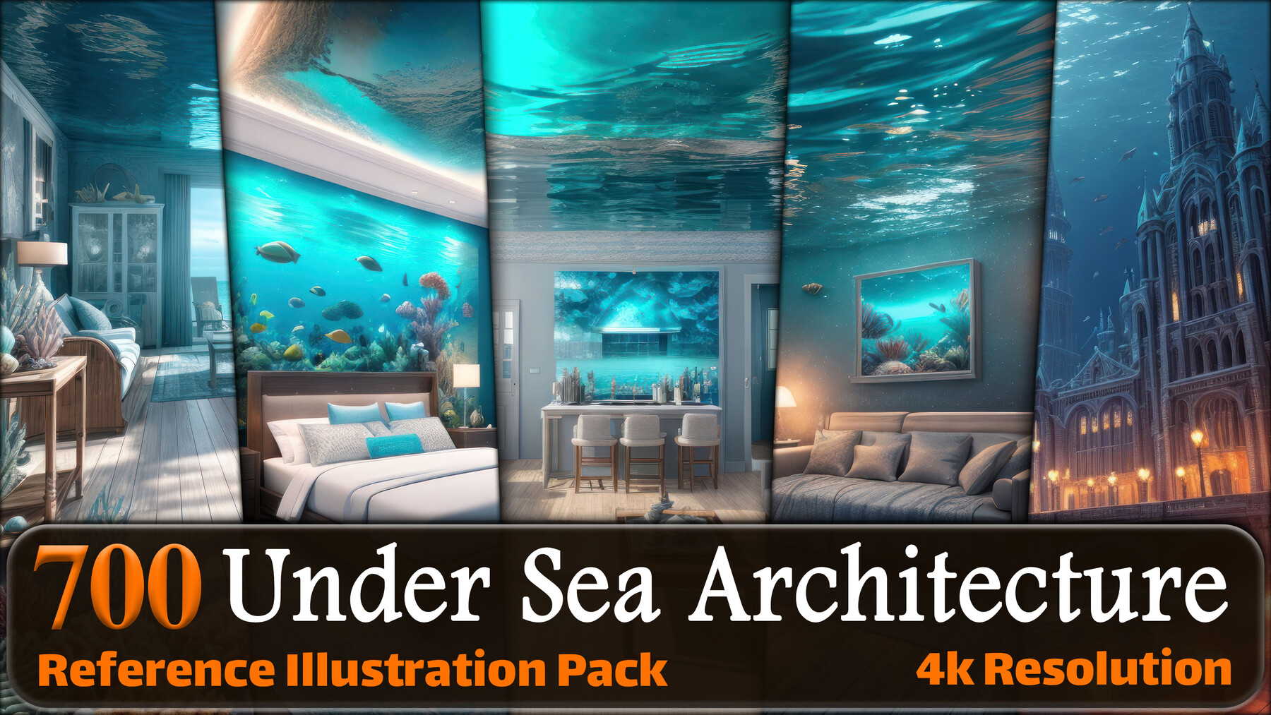 ArtStation - 700 Under Sea Architecture | City - Interior - Exterior ...