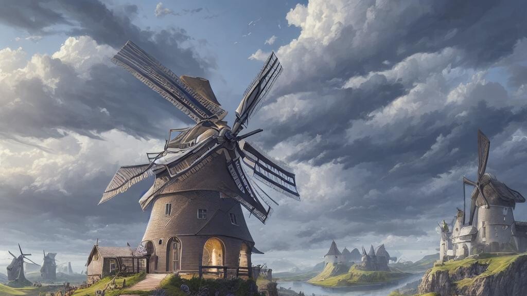 ArtStation - Background Collection Pact - "Windmill" | Artworks