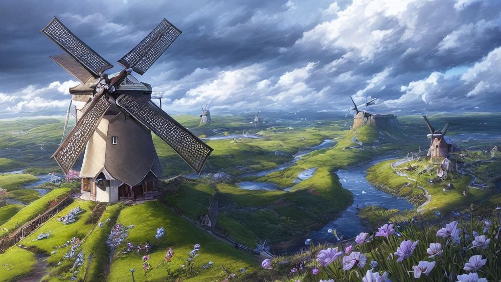ArtStation - Background Collection Pact - "Windmill" | Artworks
