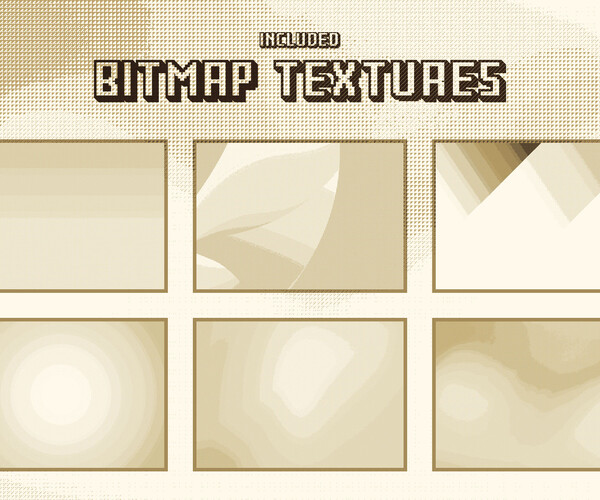 ArtStation - Bitmap Dither Text Effect Set | Artworks