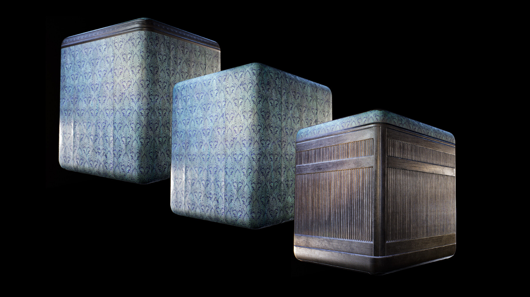 Roman Zavalniuk - Victorian Blue Wallpaper Texture
