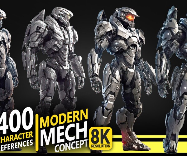 ArtStation - 400 Modern Mech Concept - Character References | 8K Res ...