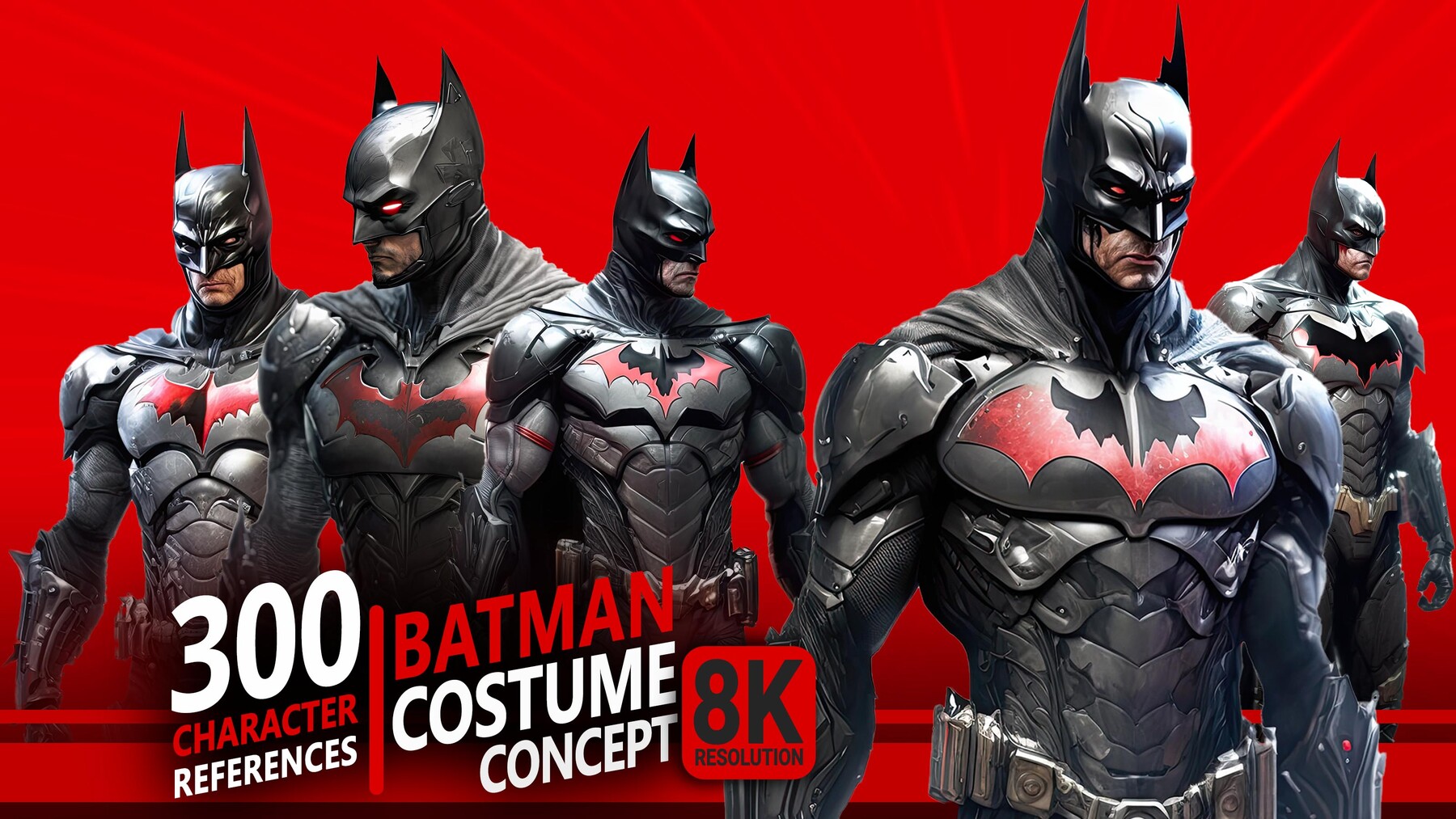 ArtStation - 400 Batman Outfit Concept - Character References | 8K ...