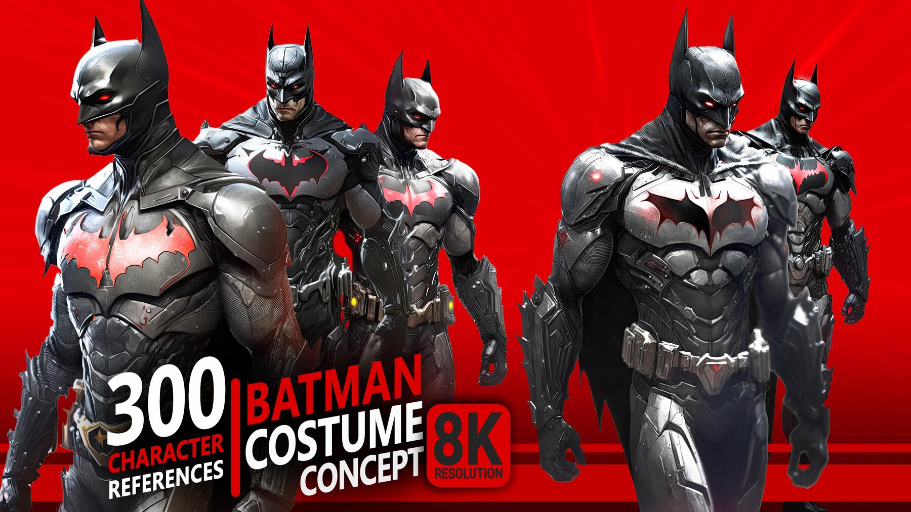 ArtStation - 400 Batman Outfit Concept - Character References | 8K ...