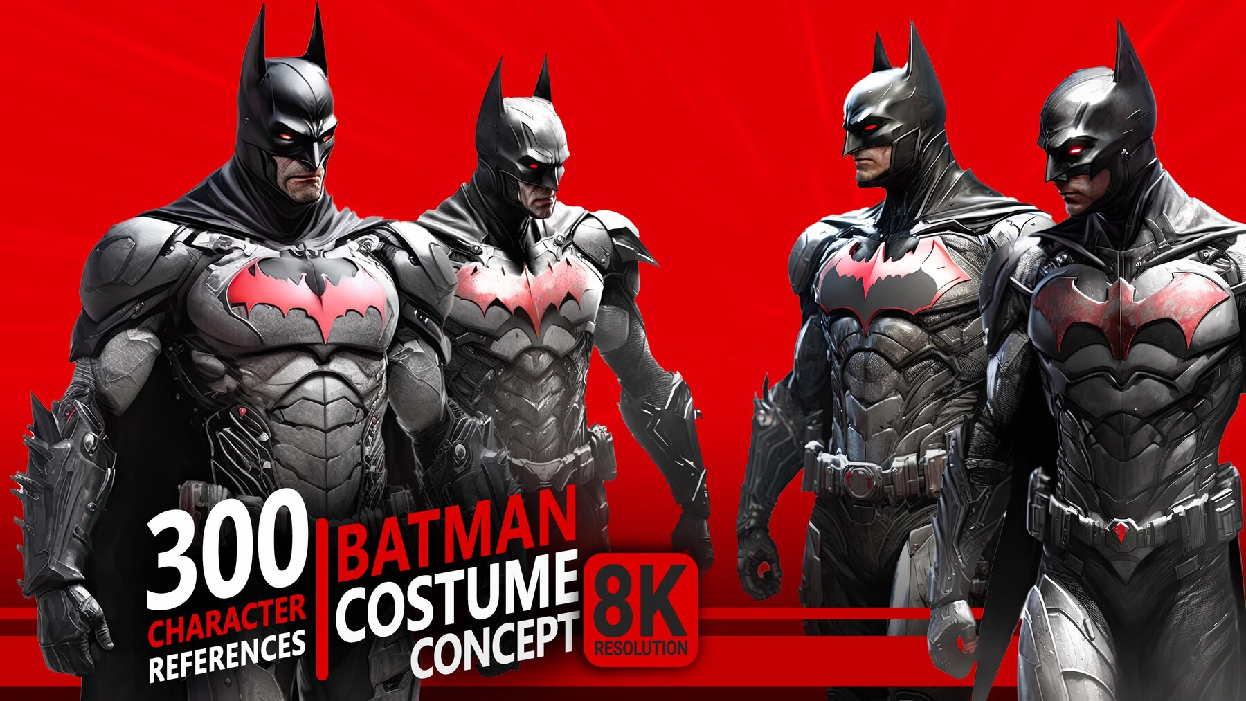 ArtStation - 400 Batman Outfit Concept - Character References | 8K ...