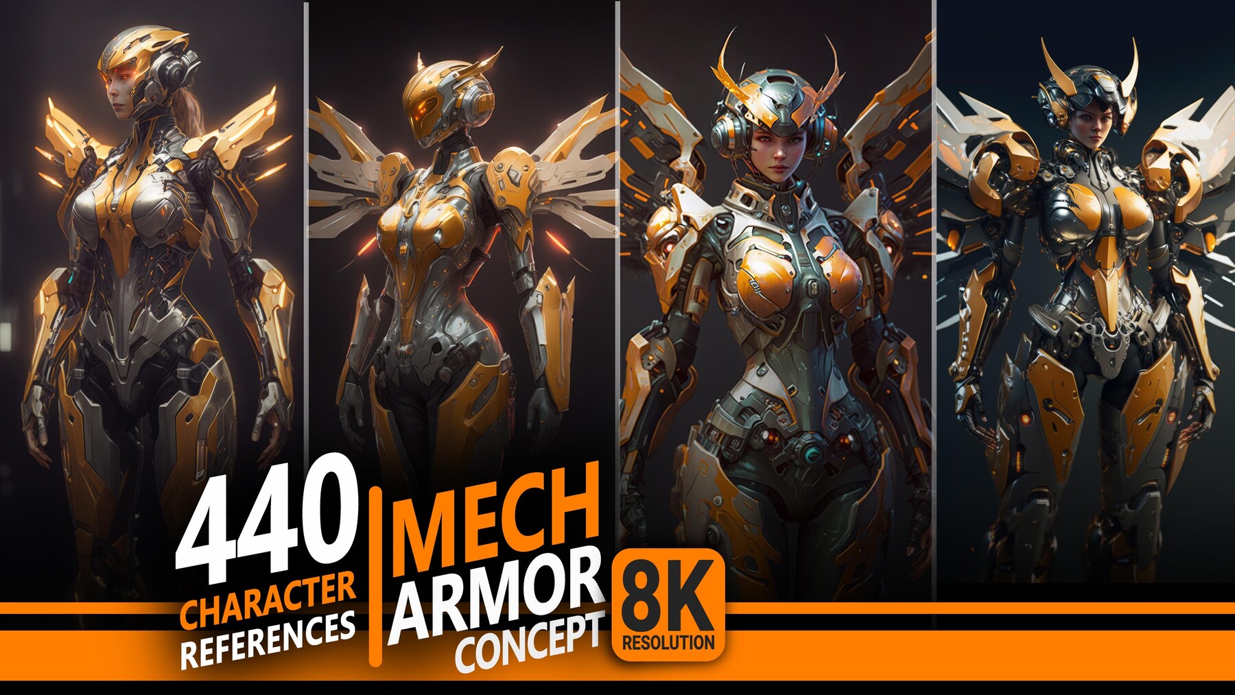 ArtStation - 440 Mech Armor Concept - Character References | 8K ...