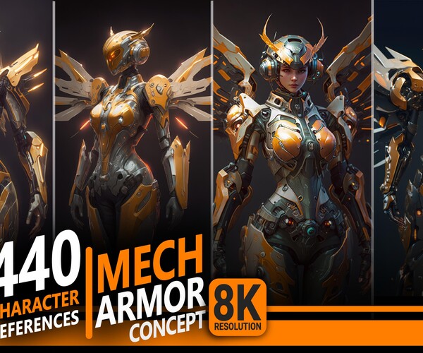 ArtStation - 440 Mech Armor Concept - Character References | 8K ...