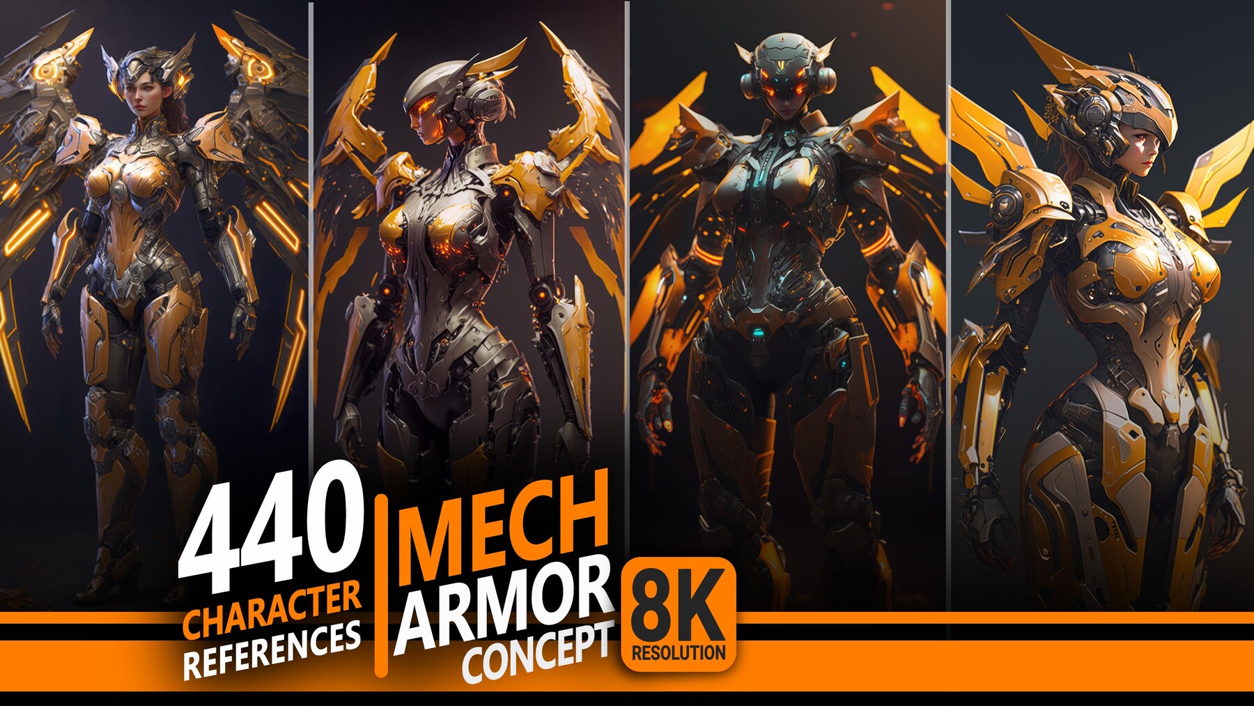 ArtStation - 440 Mech Armor Concept - Character References | 8K ...