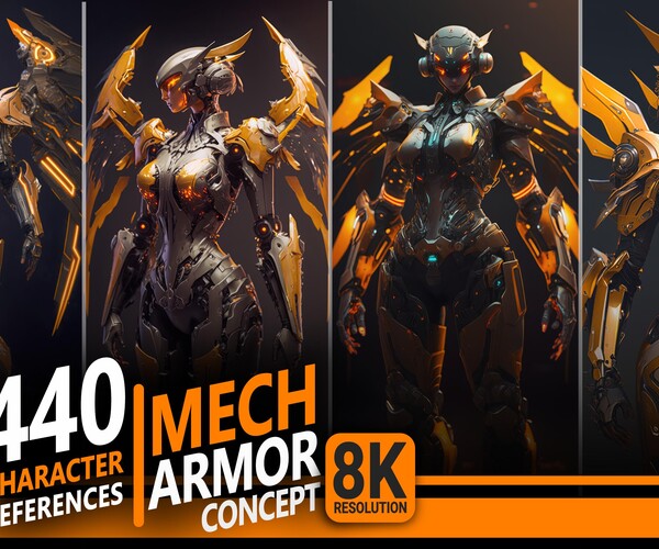 ArtStation - 440 Mech Armor Concept - Character References | 8K ...