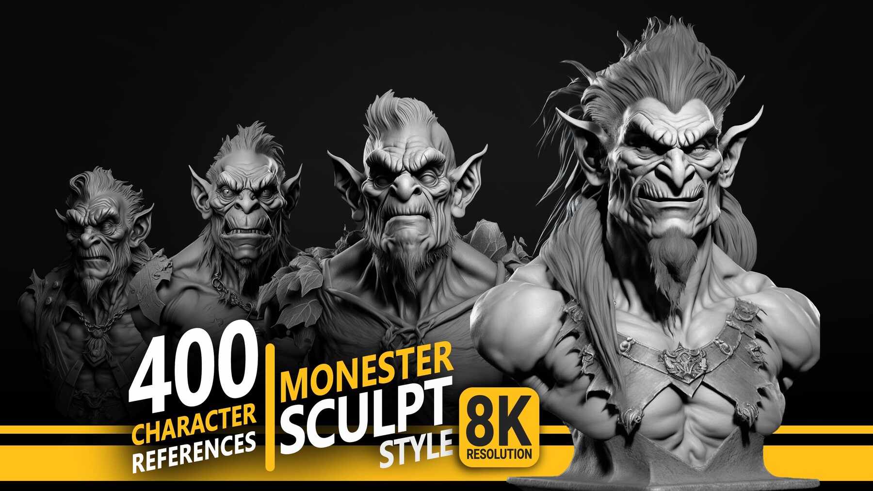 ArtStation - 400 Monester Sculpt Style - Character references | 8k ...