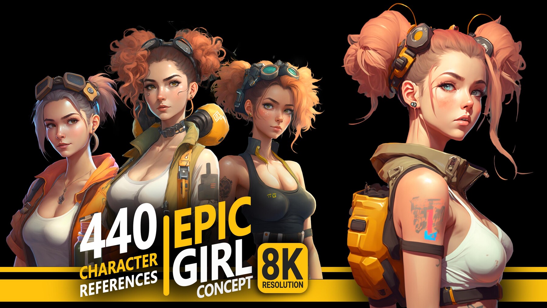 ArtStation - 440 Epic Girl Concept - Character References | 8K ...