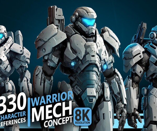 ArtStation - 330 Warrior Mech Concept - Character References | 8K ...
