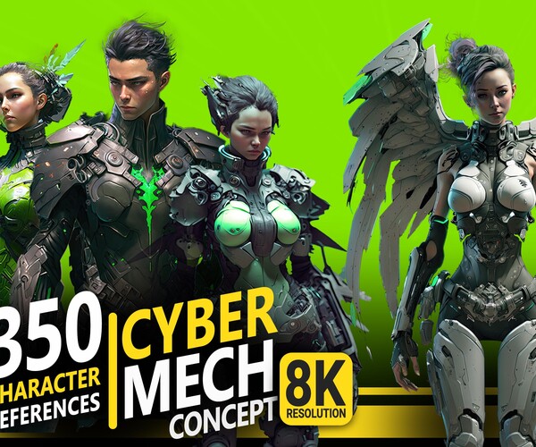 ArtStation - 350 Cyber Mech concept - Character References | 8K ...