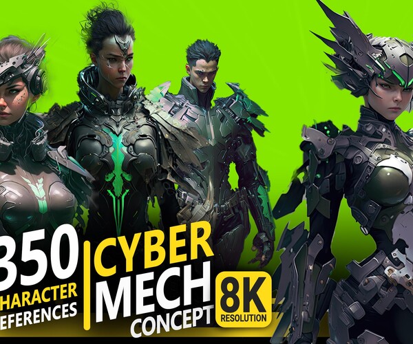 ArtStation - 350 Cyber Mech concept - Character References | 8K ...