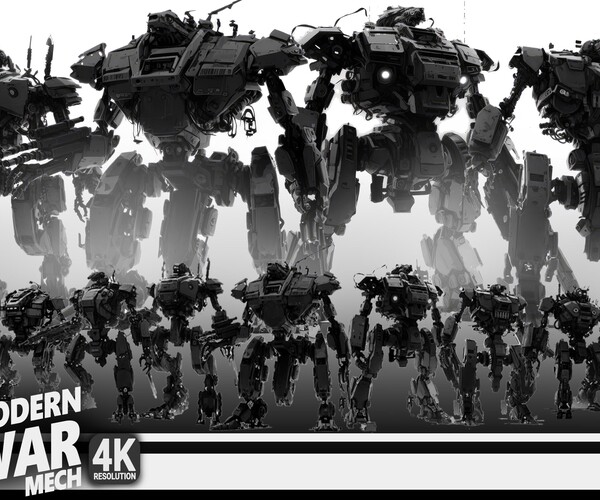 ArtStation - 350 Modern War Mech - Character References | 4K Resolution ...