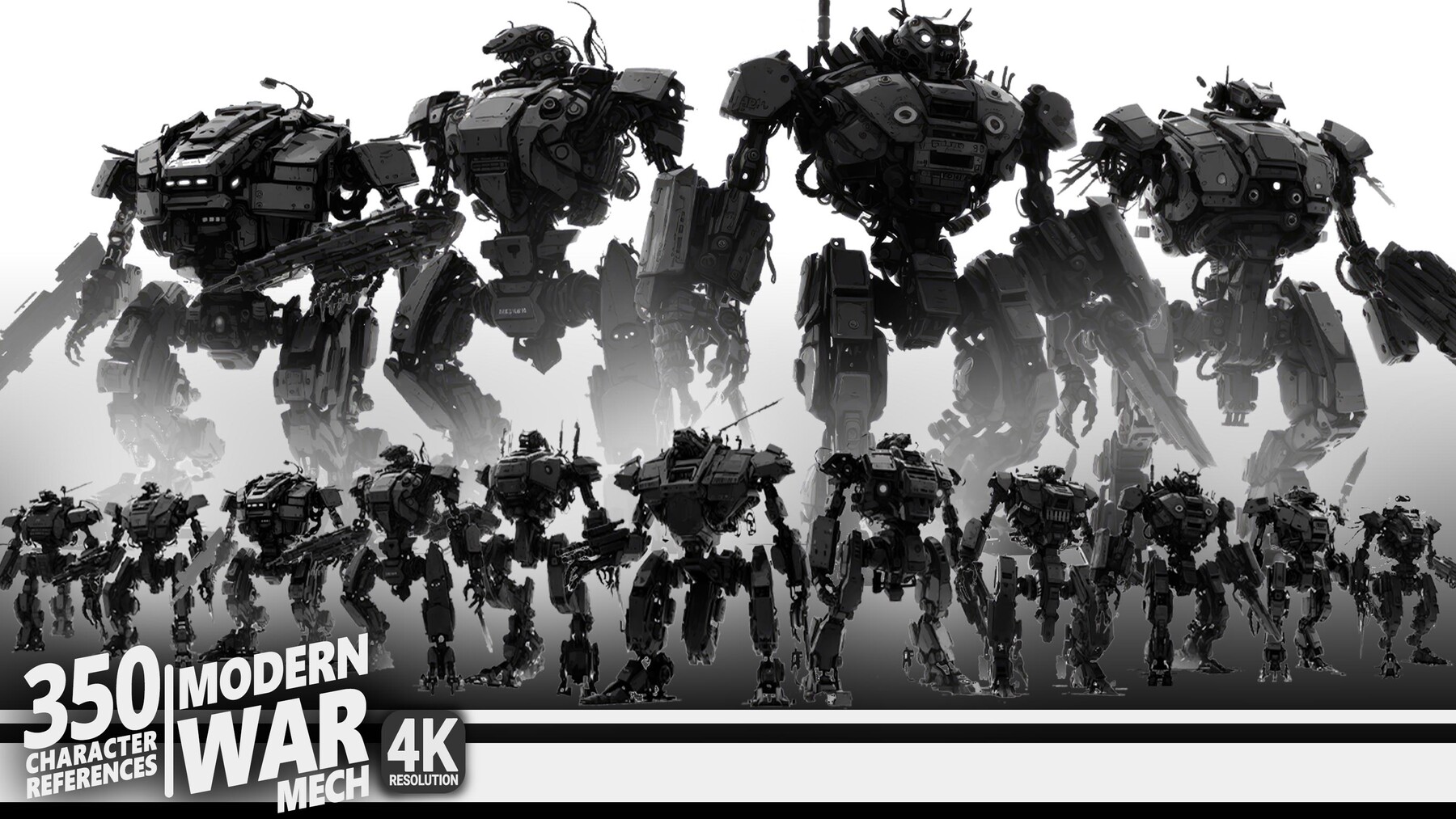 ArtStation - 350 Modern War Mech - Character References | 4K Resolution ...