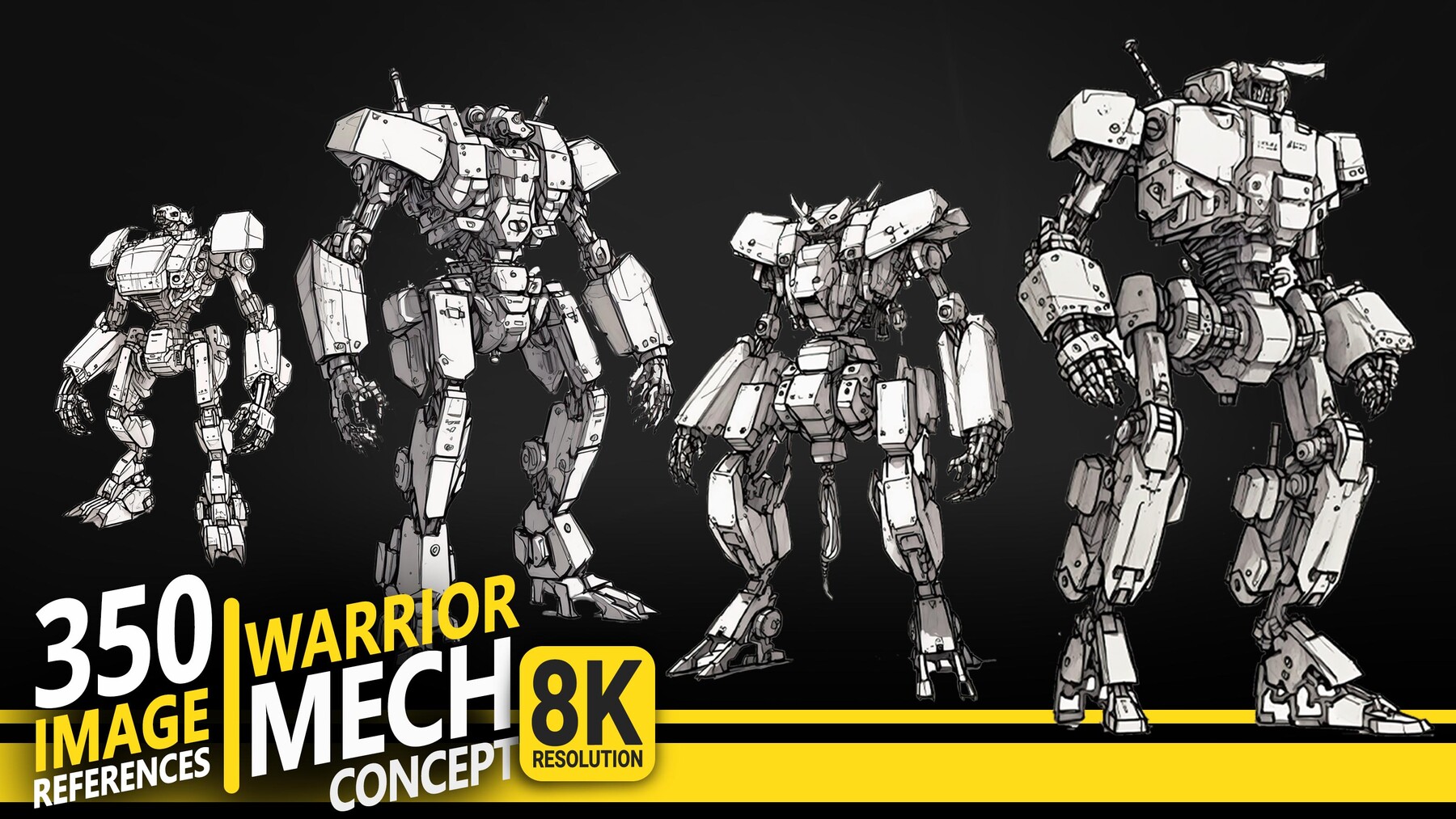 ArtStation - 350 Warrioir Mech Concept - Character References | 8K ...