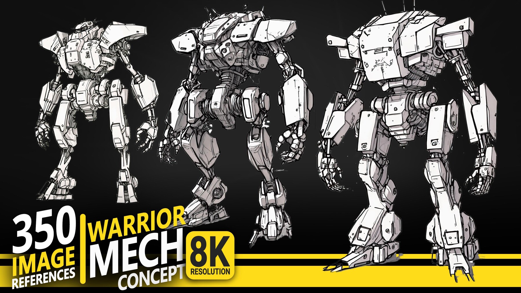 ArtStation - 350 Warrioir Mech Concept - Character References | 8K ...