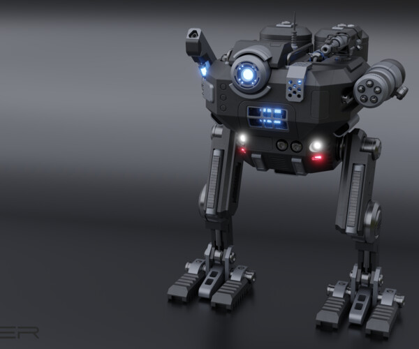 ArtStation - Sci-Fi Mech (with FK rig) | Resources