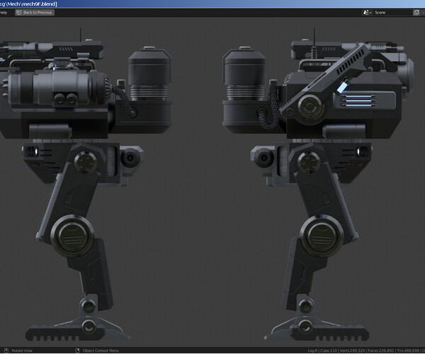 ArtStation - Sci-Fi Mech (with FK rig) | Resources