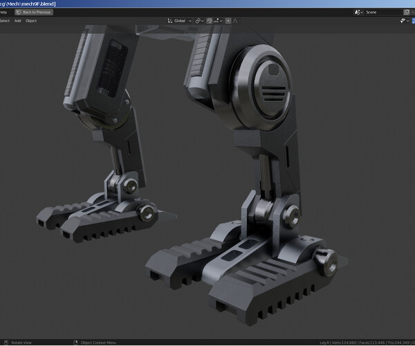 ArtStation - Sci-Fi Mech (with FK rig) | Resources
