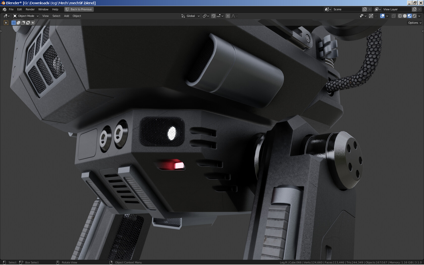 ArtStation - Sci-Fi Mech (with FK rig) | Resources