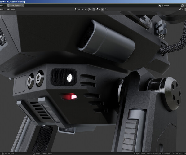 ArtStation - Sci-Fi Mech (with FK rig) | Resources