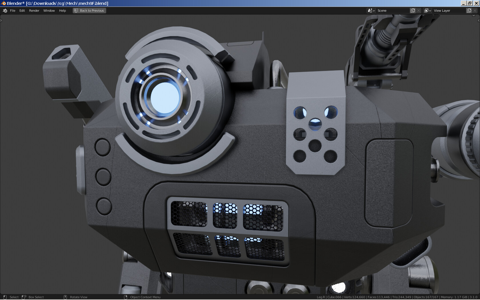 ArtStation - Sci-Fi Mech (with FK rig) | Resources