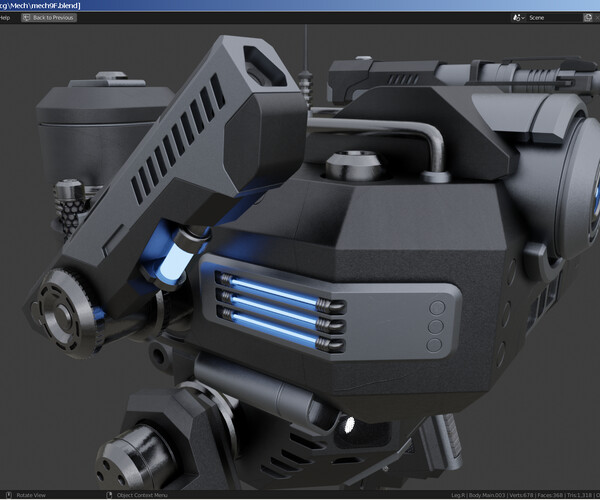 ArtStation - Sci-Fi Mech (with FK rig) | Resources