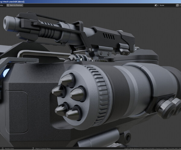 ArtStation - Sci-Fi Mech (with FK rig) | Resources